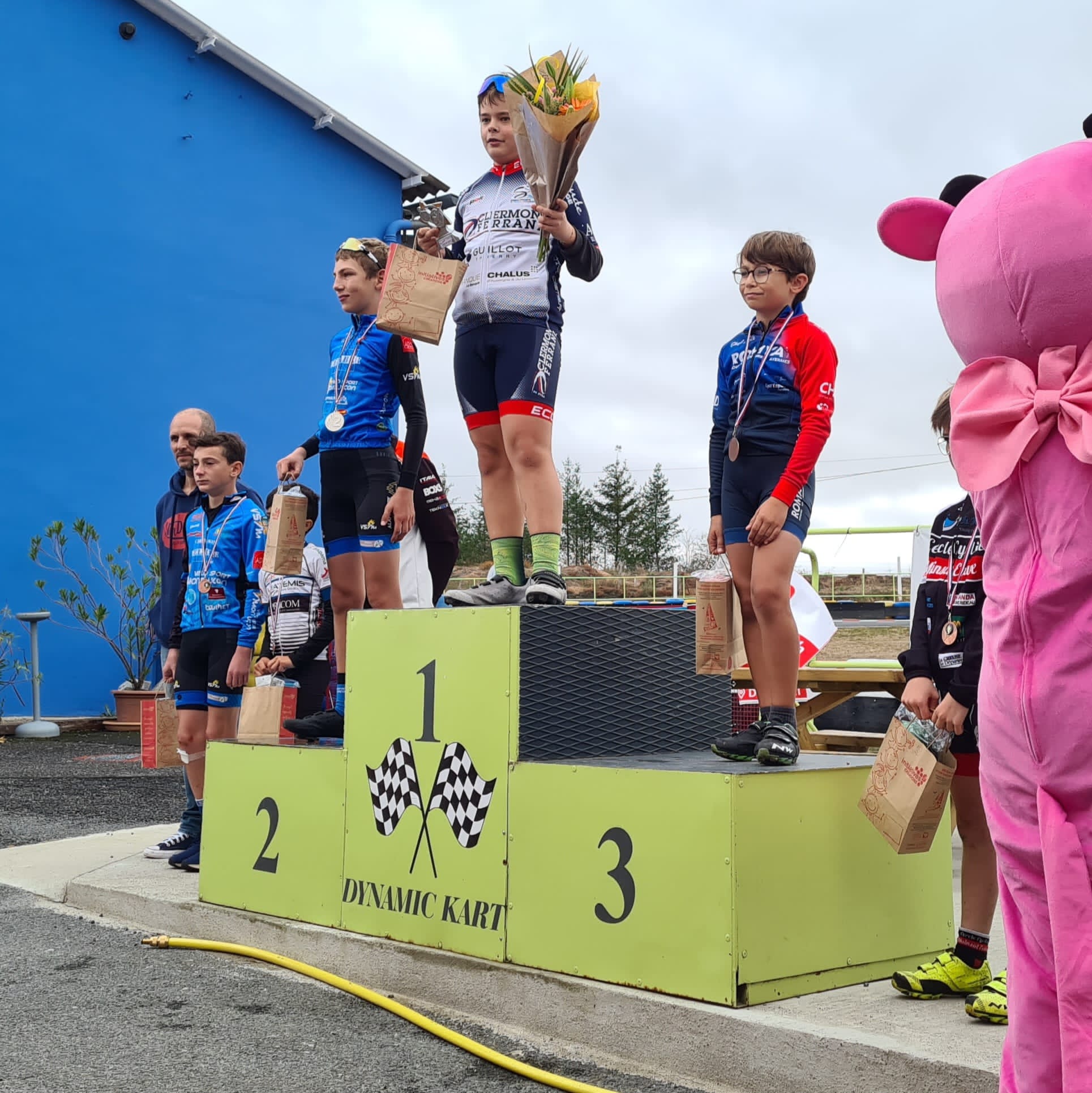 De beaux podiums pour l'école de vélo - Etoile Cycliste de Clermont Ferrand